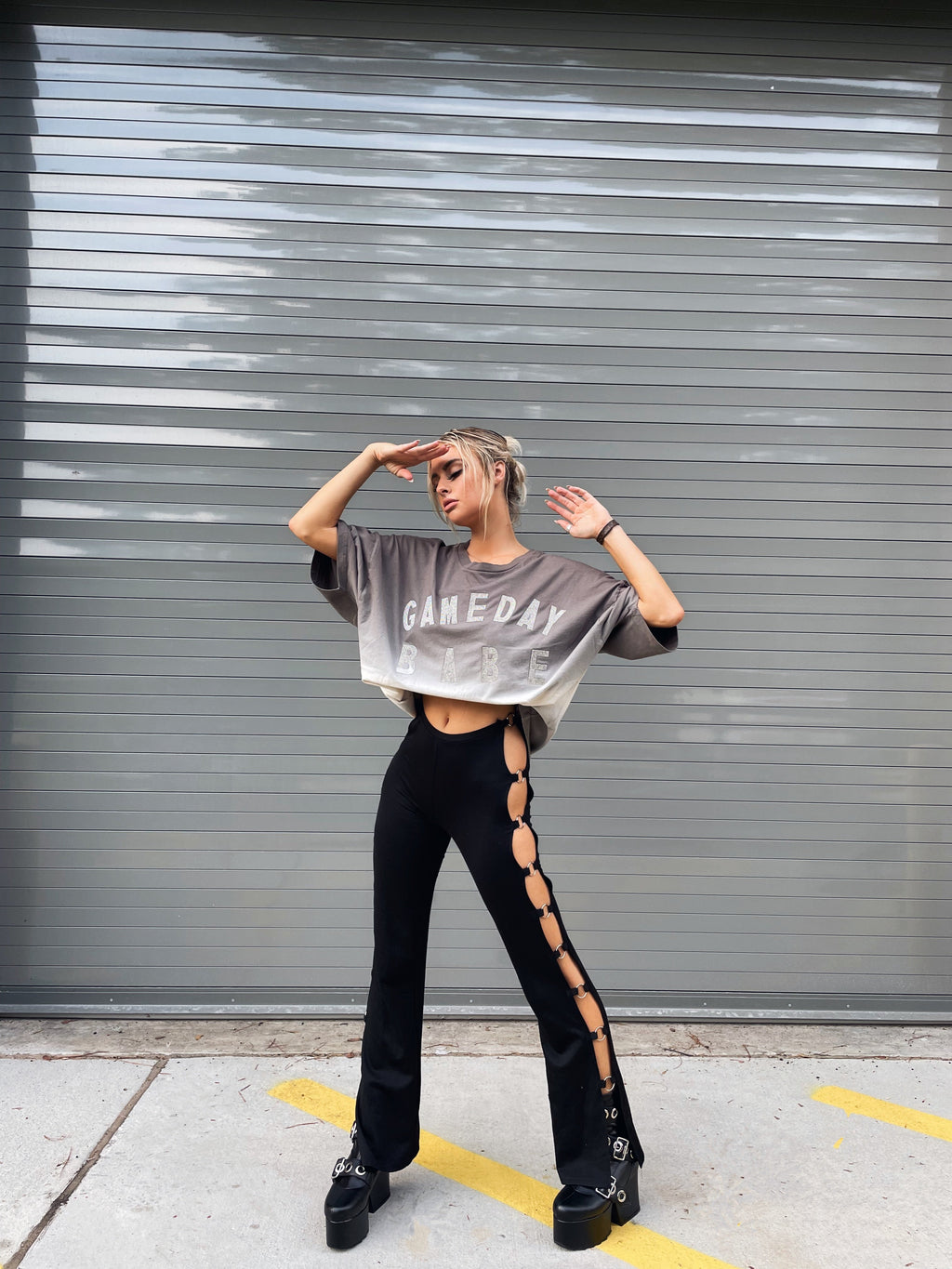 Game Day Babe Rhinestone Graphic Tee - Shop Kendry Collection Boutique